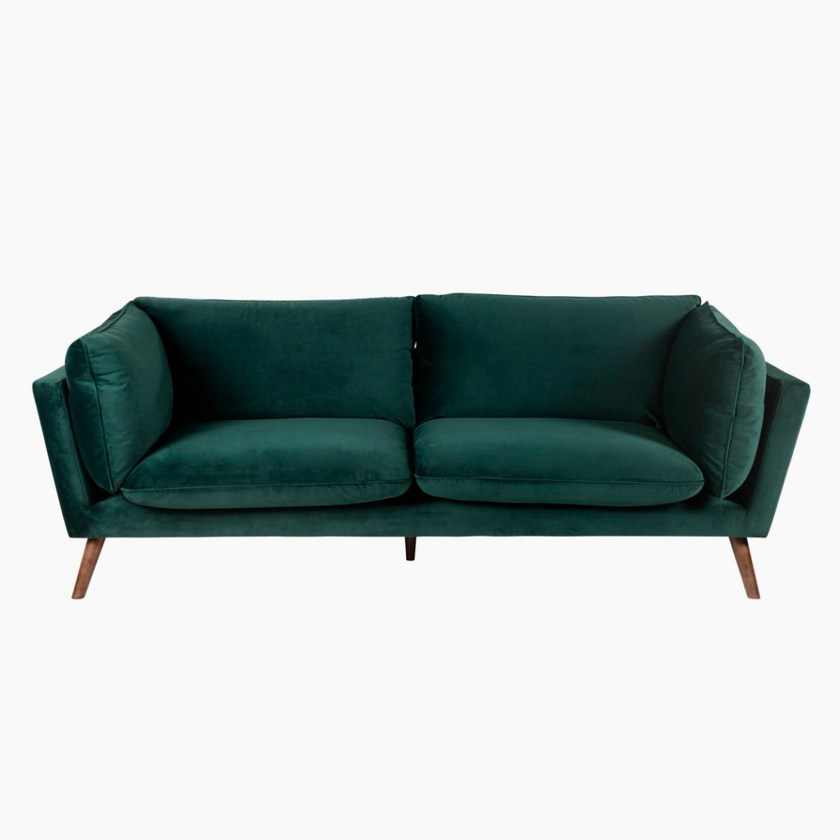 Canapé Brett en cuir de vache noir - 3 places - Mobilier Luminaire ...