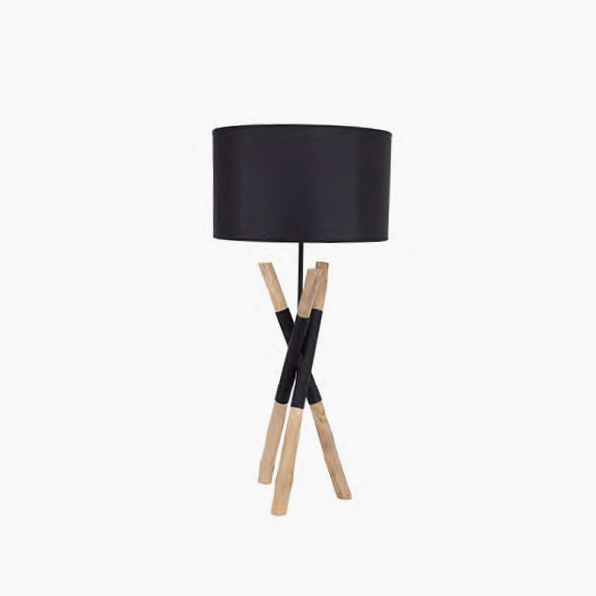 Lampadaire LMP Rangun trépied en bois - Marque Flam & Luce - Mobilier ...